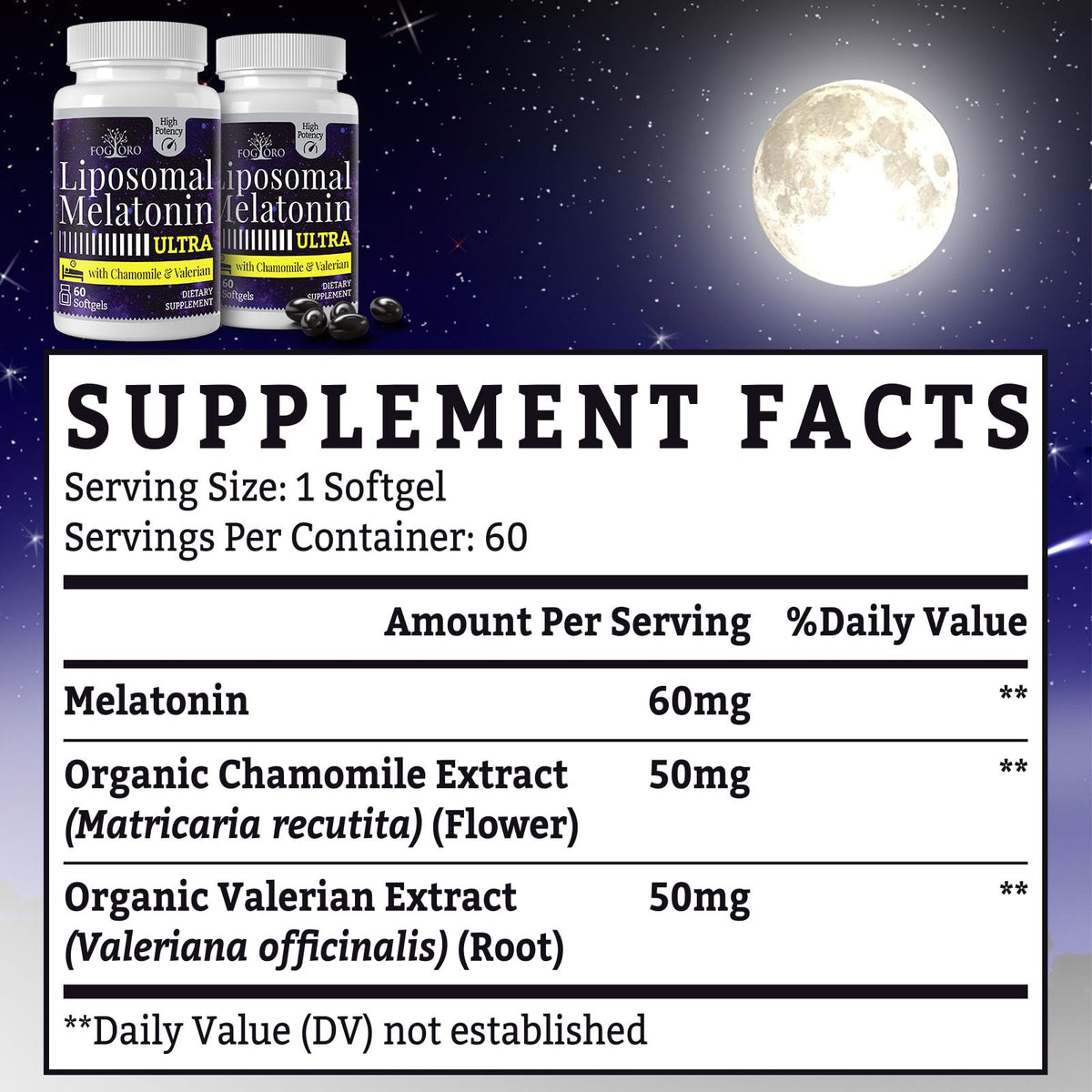 high potency melatonin 60 mg