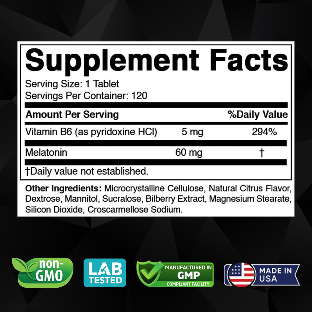 high potency melatonin for sleep