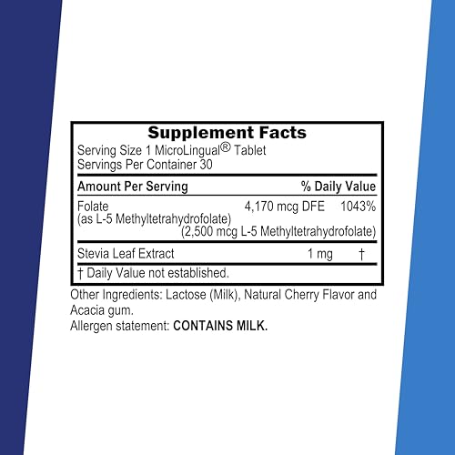 high potency Methyl Folate supplement