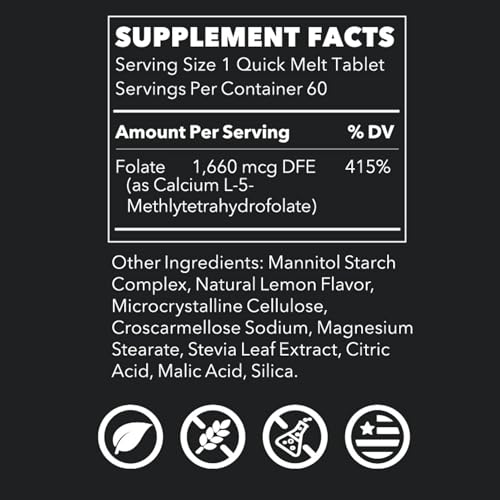 high potency Methyl Folate supplement