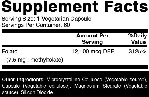 high potency methyl folate supplement