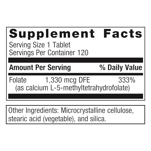 high potency methylfolate for energy