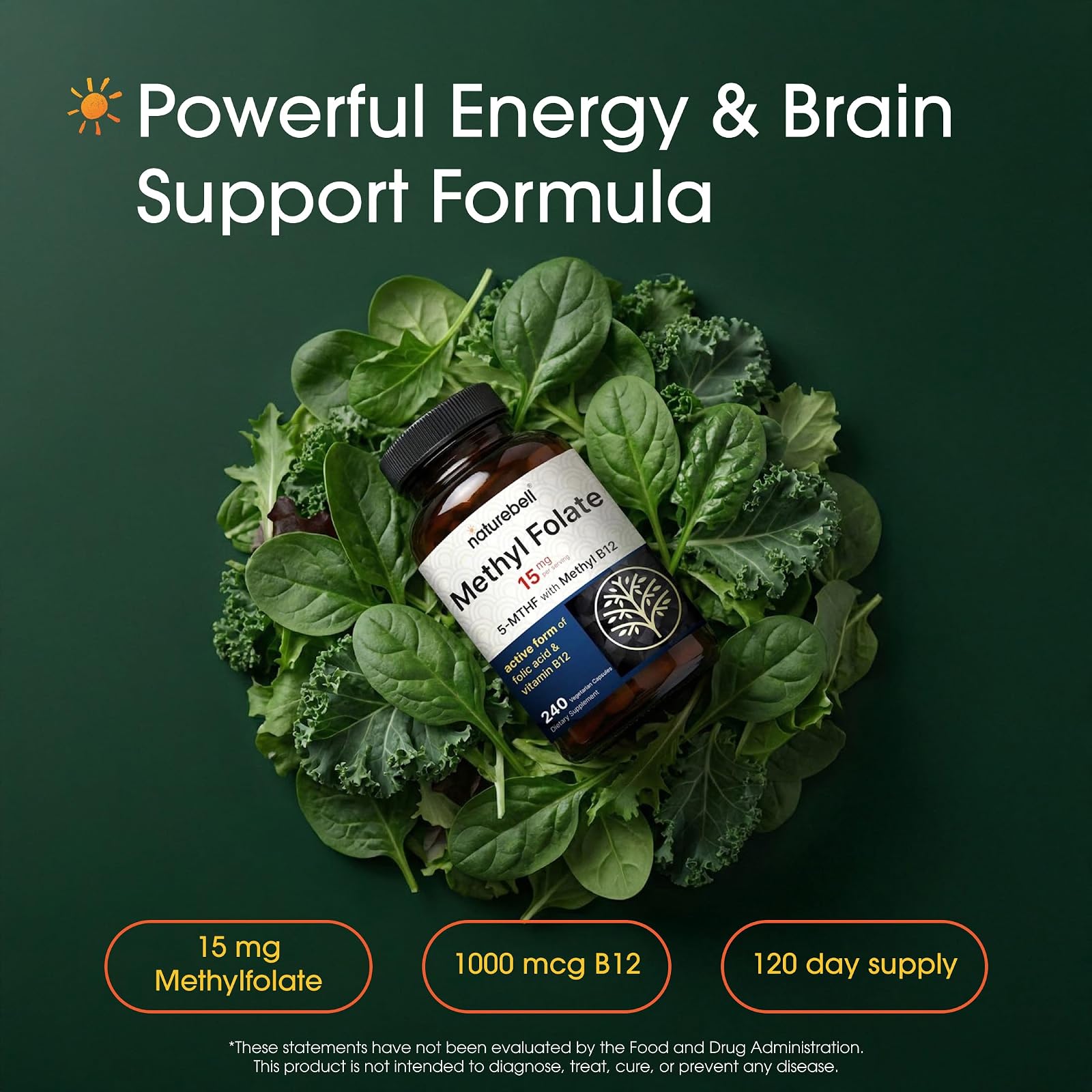 high potency methylfolate for energy