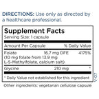 High potency methylfolate for energy