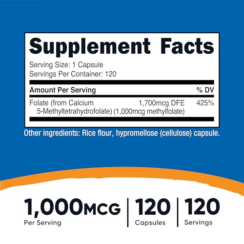 high potency methylfolate supplement