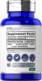 High potency methylfolate supplement