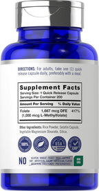 high potency methylfolate supplement