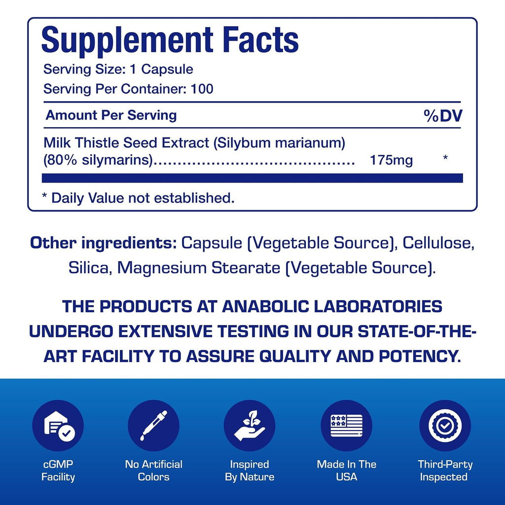 High potency milk thistle extract