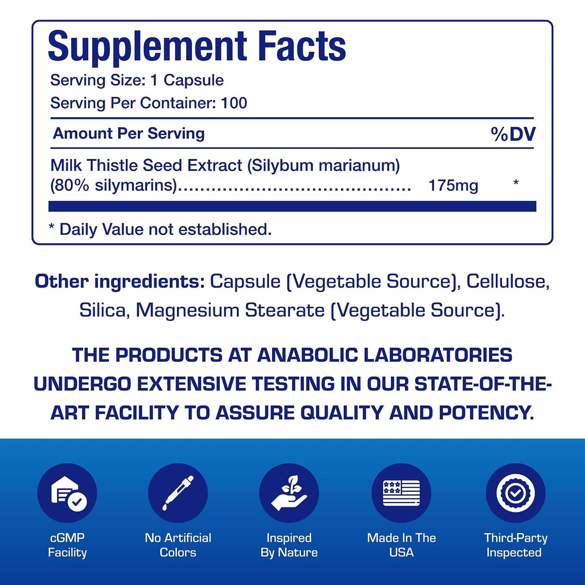 High potency milk thistle extract