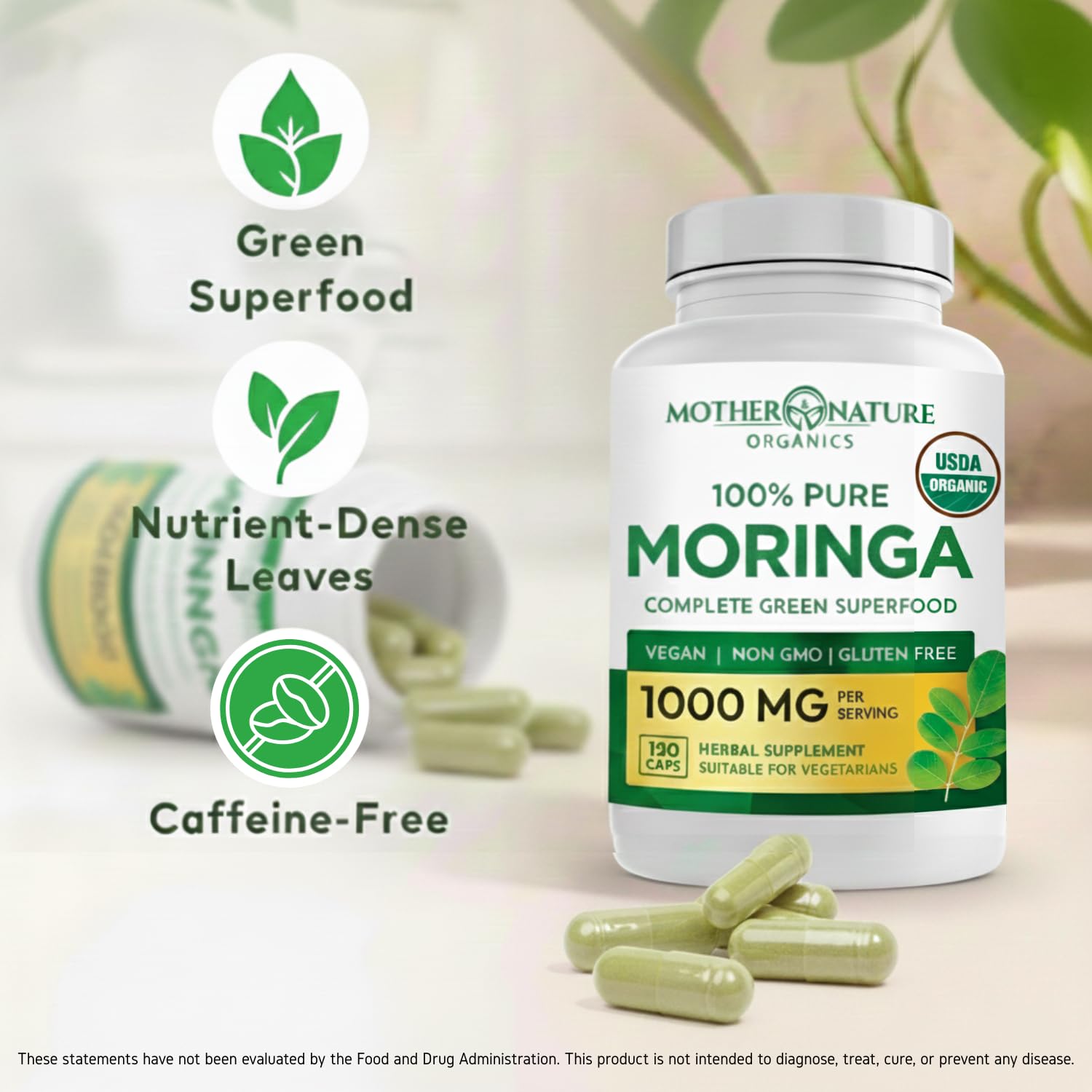 high potency moringa capsules 1000 mg