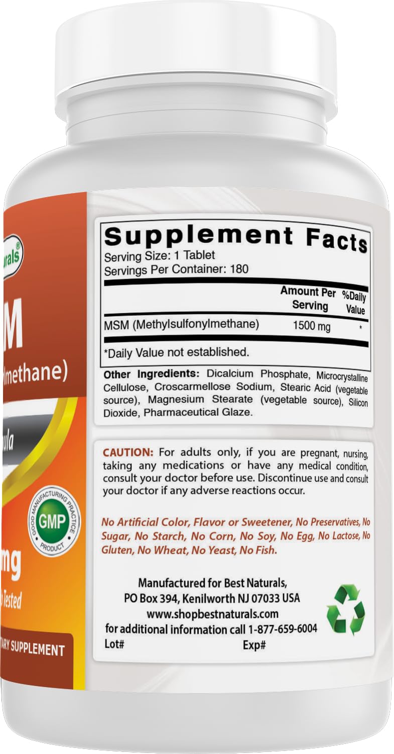 high potency MSM for inflammation