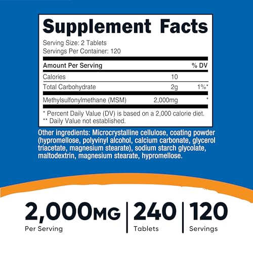 high potency MSM for joint health