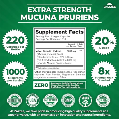 high potency mucuna pruriens capsules