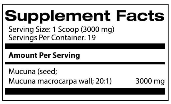 High potency Mucuna Pruriens supplement