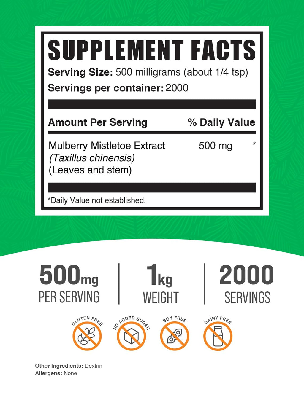High potency mulberry mistletoe extract