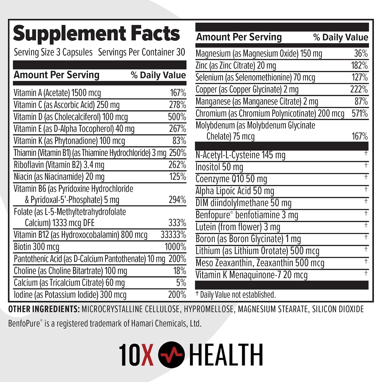 high potency multivitamin capsules