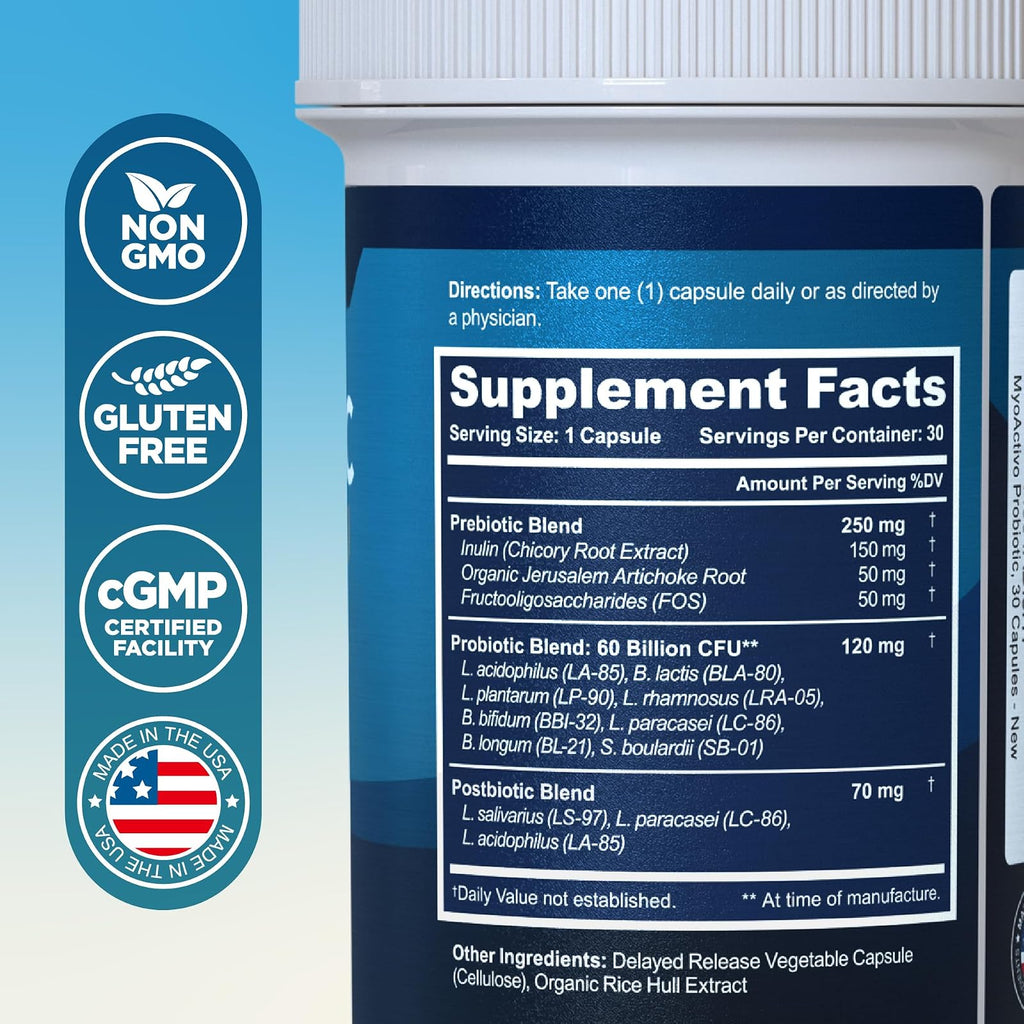 high potency MyoActivo probiotics for digestion