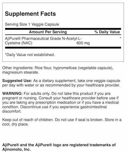 high potency N-Acetyl-L-Cysteine supplement