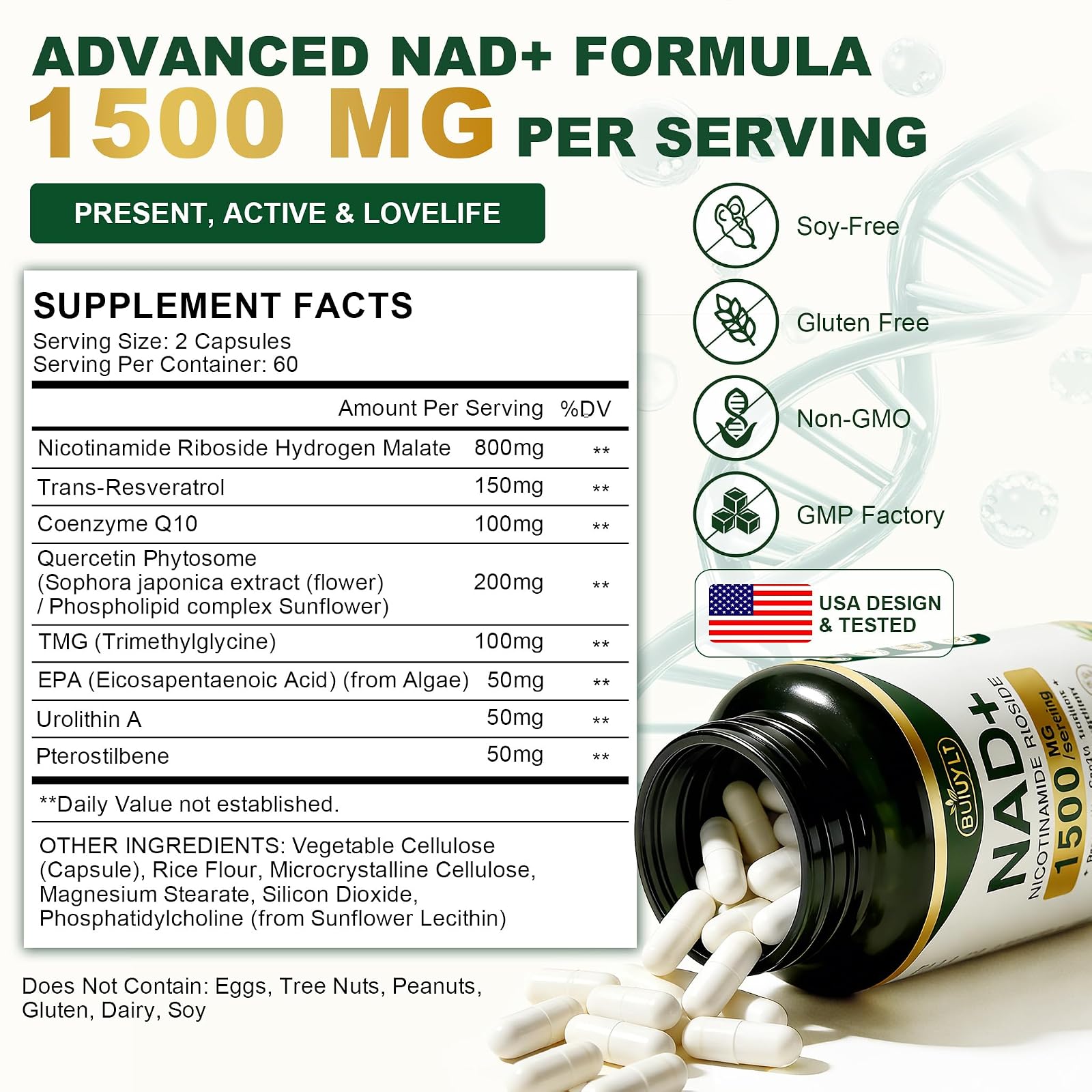 High potency NAD+ for wellness