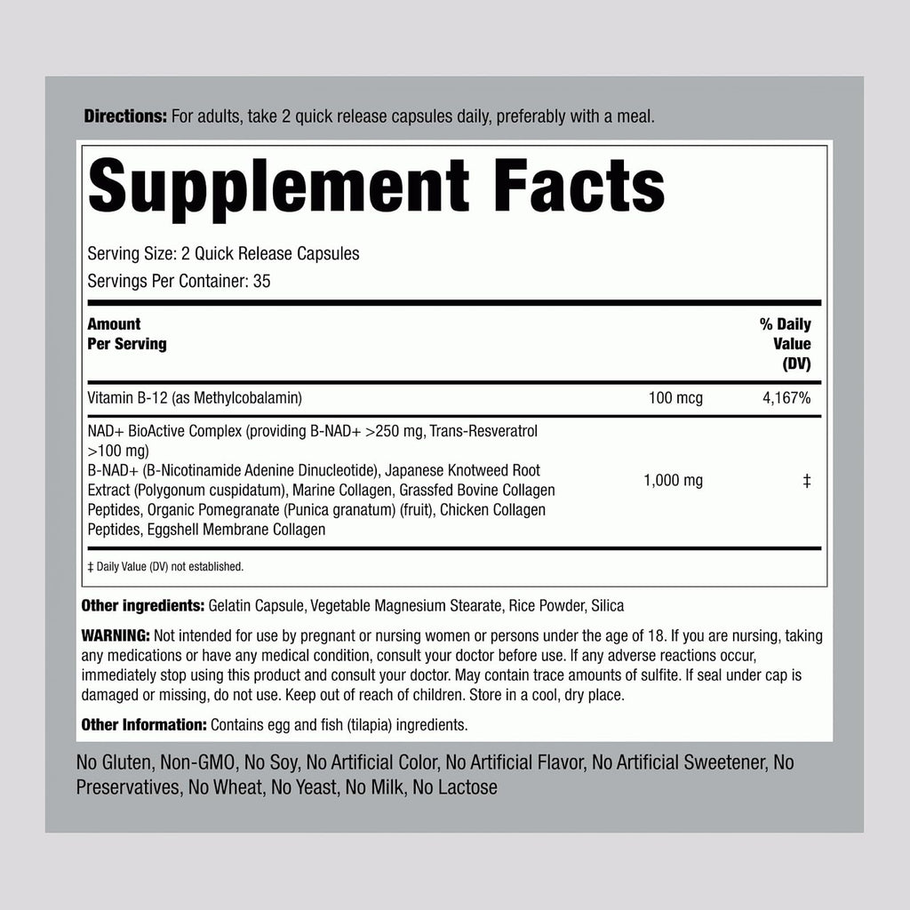 high potency NAD Resveratrol supplement