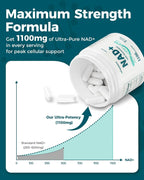High potency NAD+ supplement 1100 mg