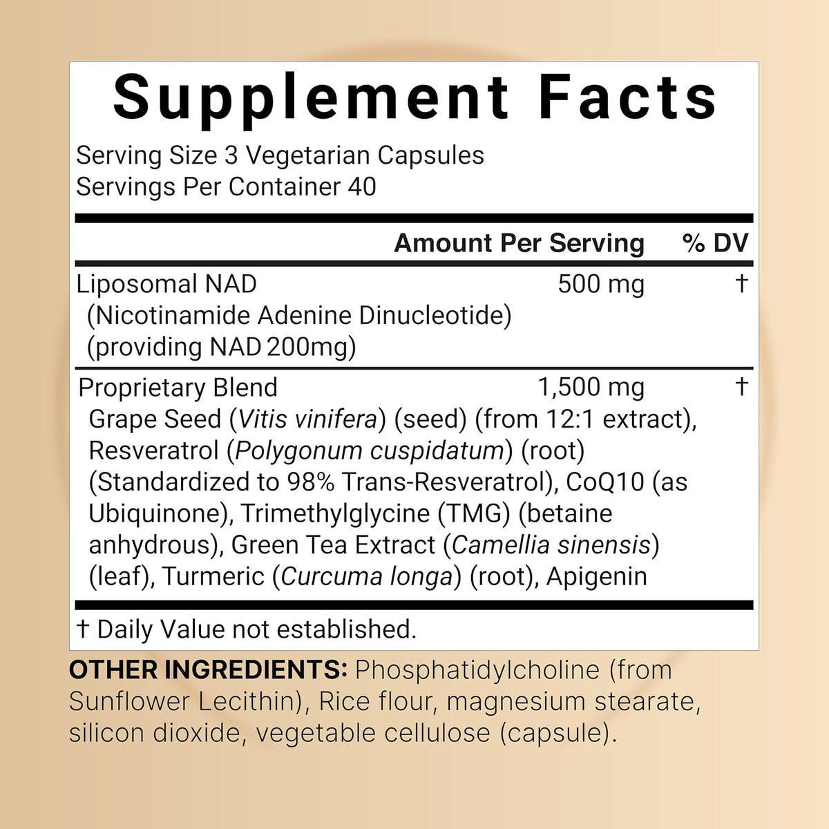 high potency NAD+ supplement for energy