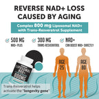 High potency NAD+ supplement for vitality