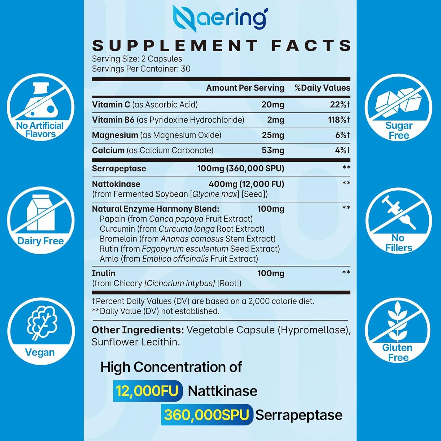 High potency Nattokinase for digestion