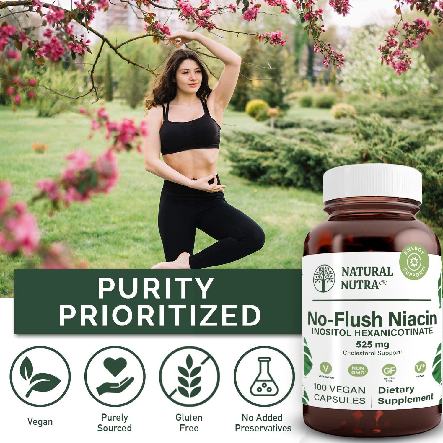 High potency niacin 525 mg