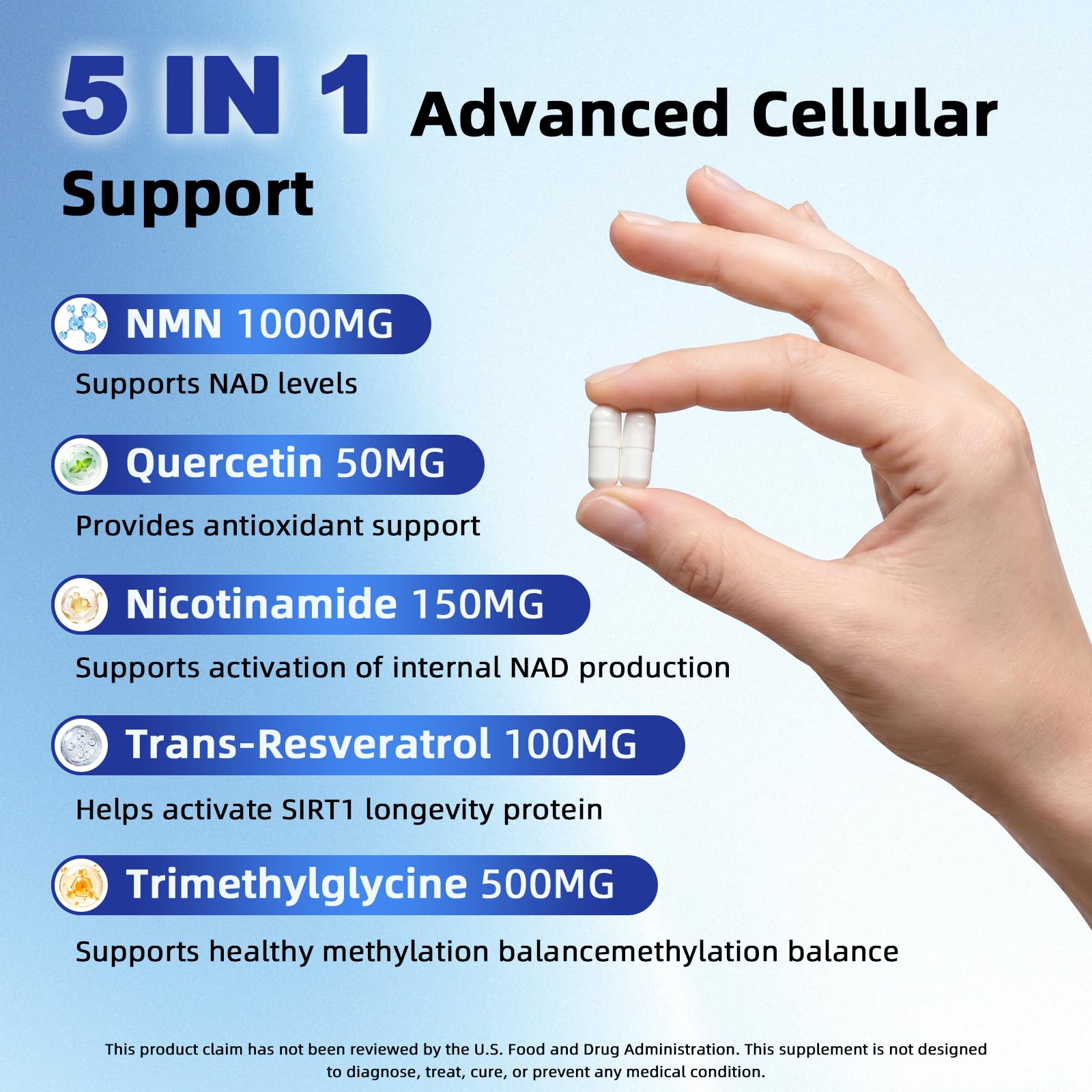 high potency NMN antioxidant supplement