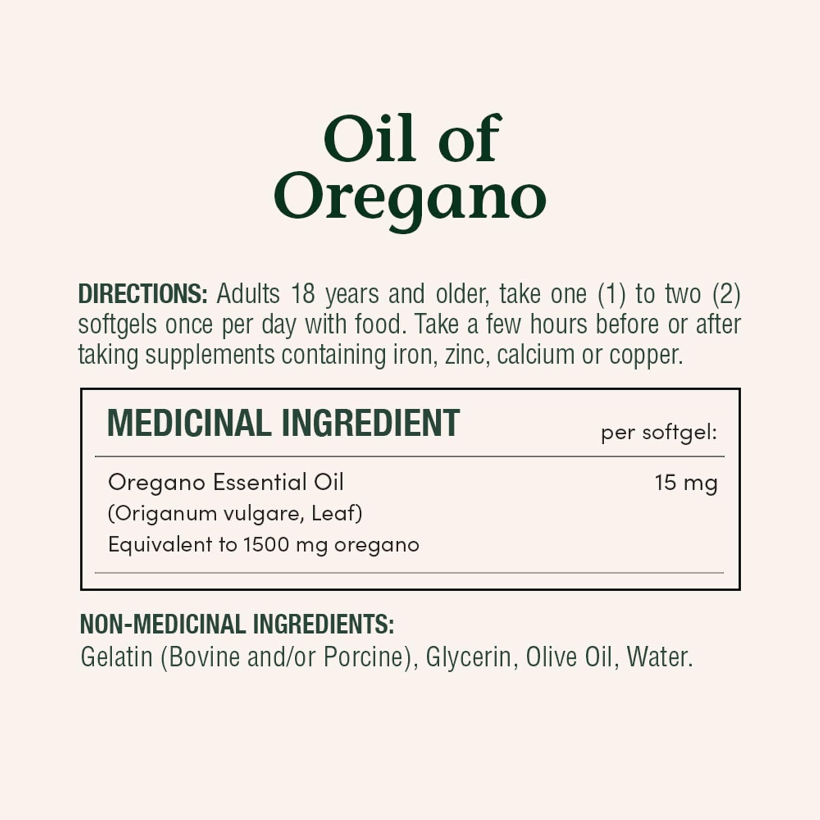 high potency oil of oregano capsules