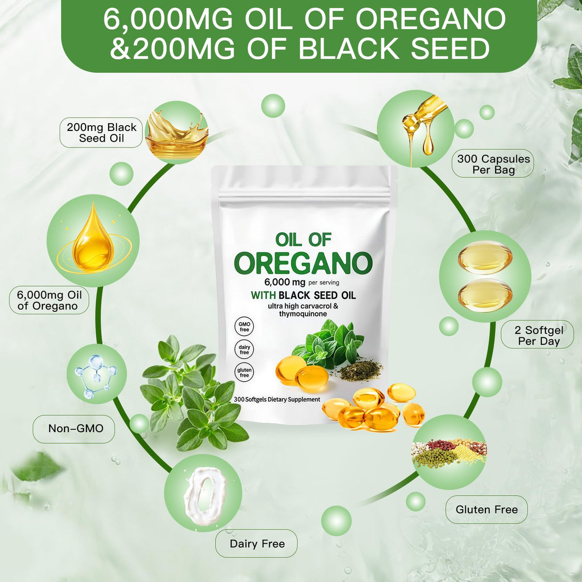 High potency Oil of Oregano supplement