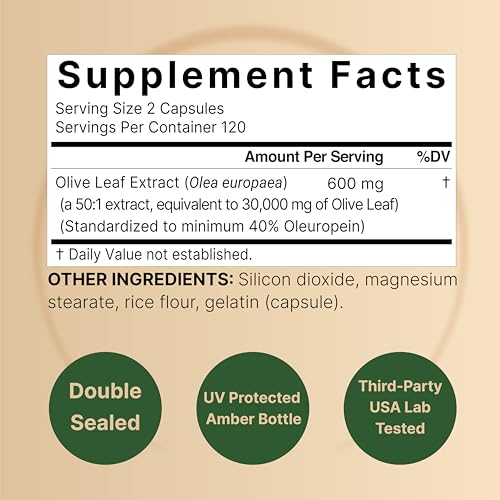 high potency olive leaf supplement