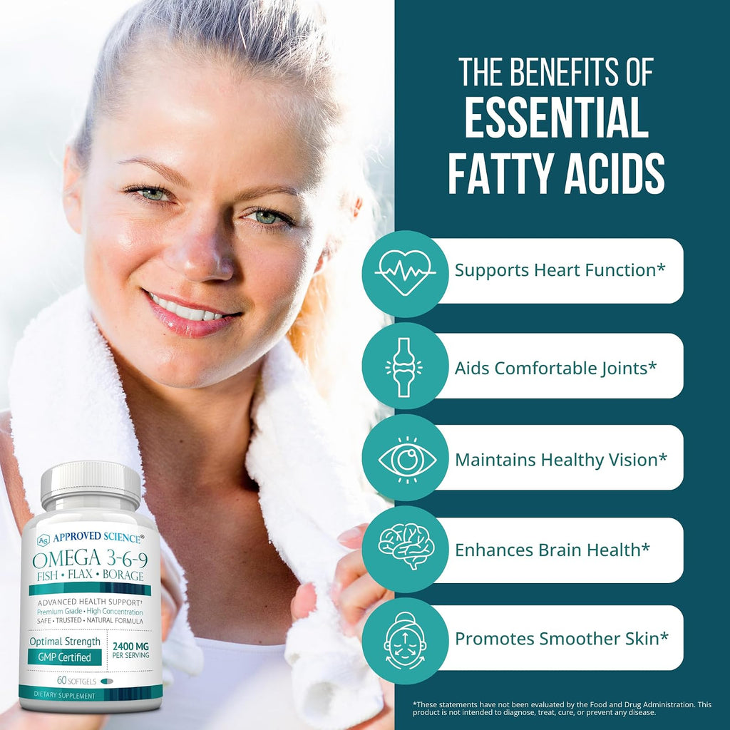High potency Omega 3-6-9 softgels