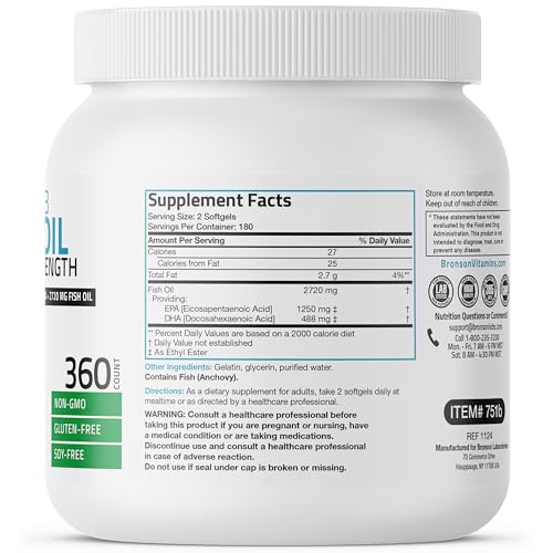 high potency omega 3 fish oil capsules