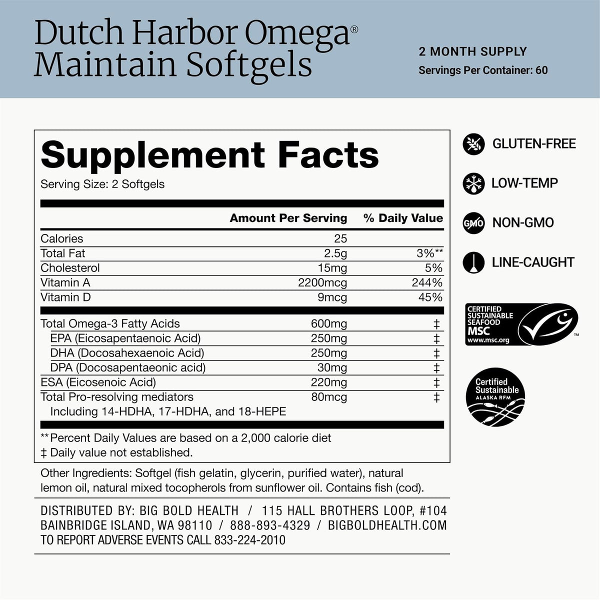 high potency omega 3 fish oil