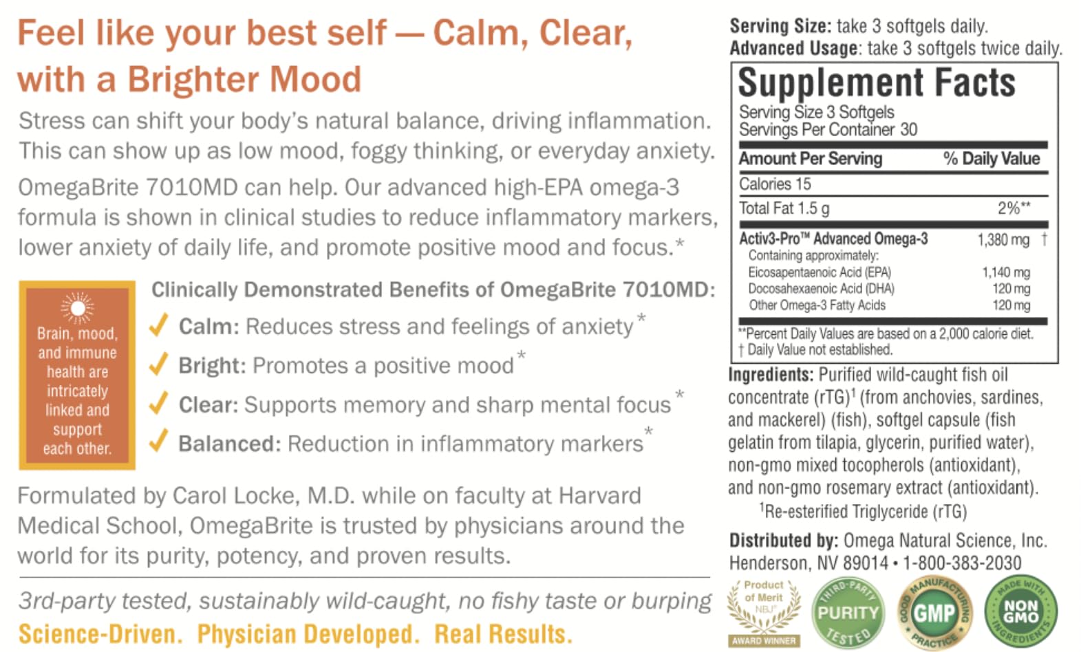 high potency omega-3 softgels 1140 mg