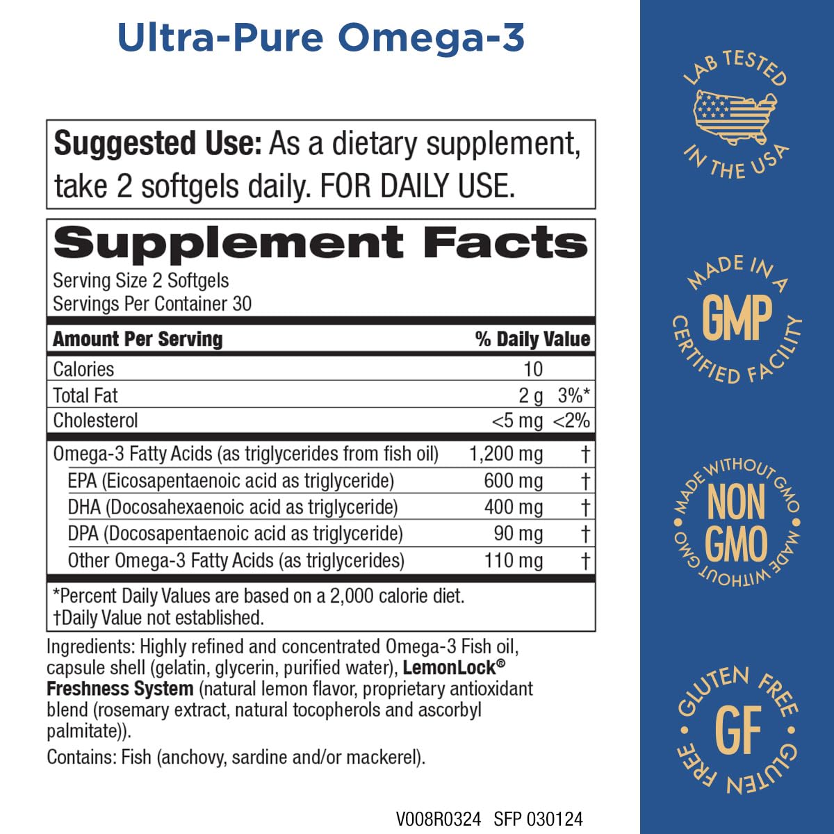 high potency omega 3 softgels