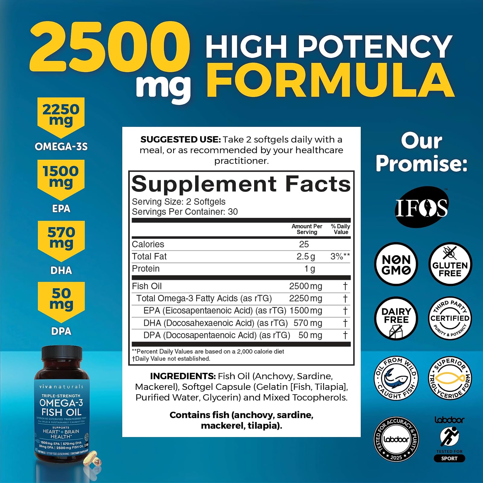 high potency omega 3 softgels