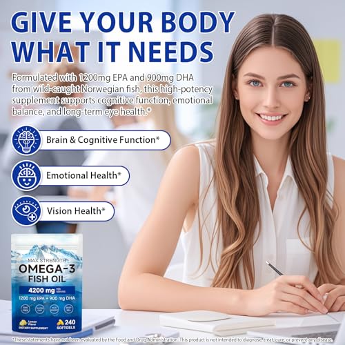 High potency omega 3 softgels