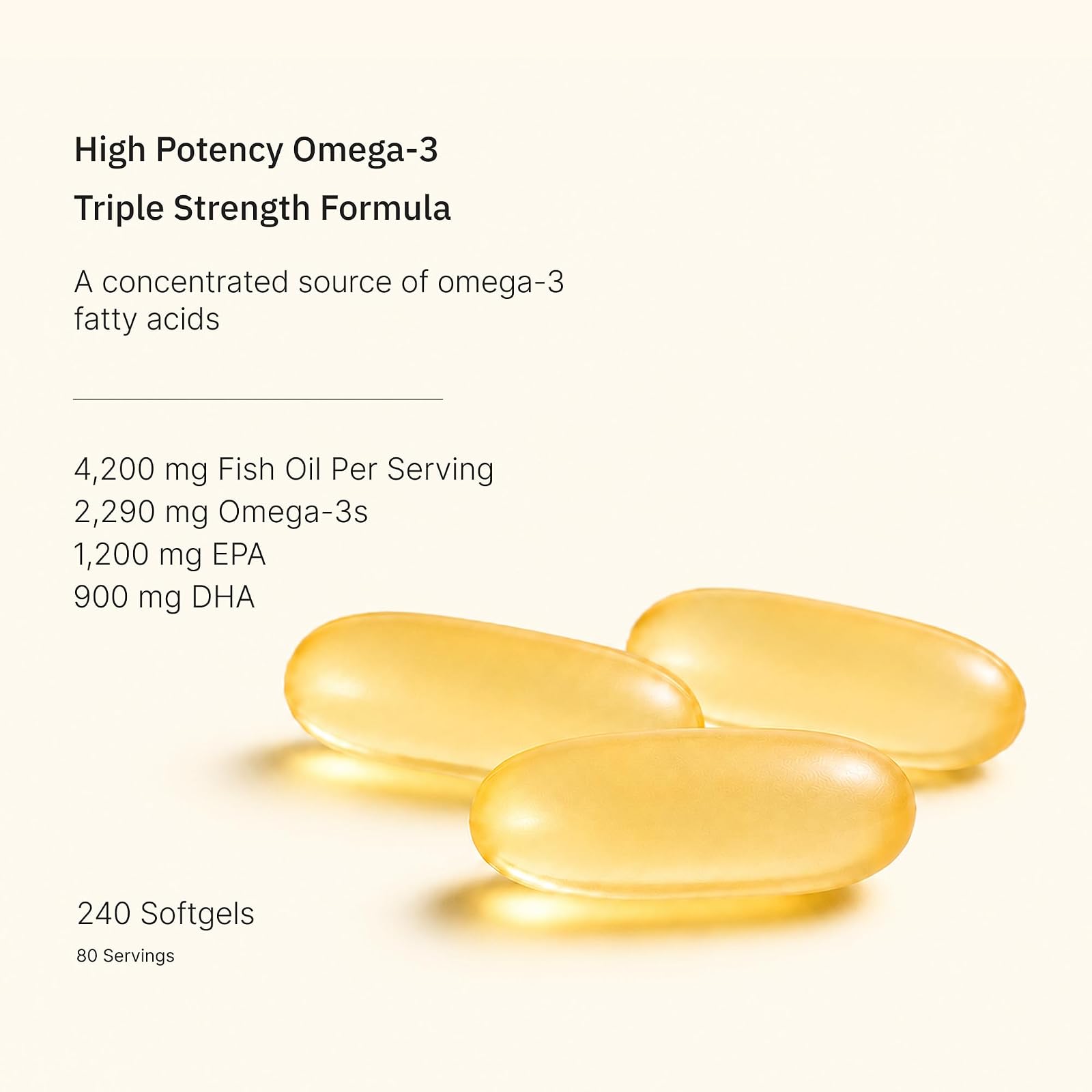 high potency omega 3 softgels