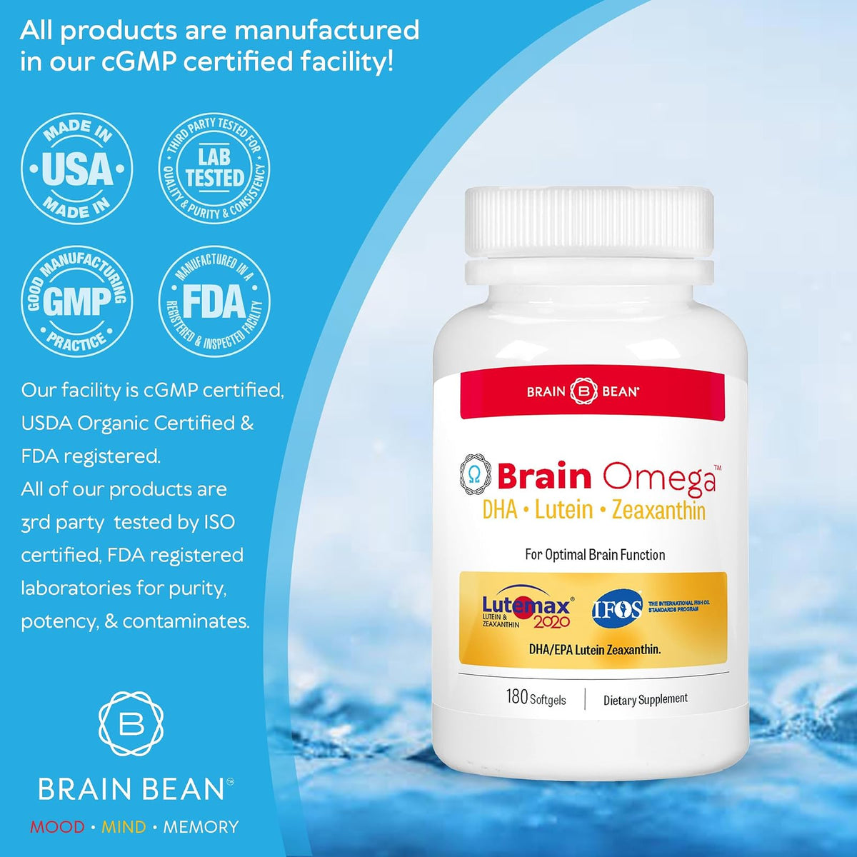 High potency Omega 3 supplement for cognition