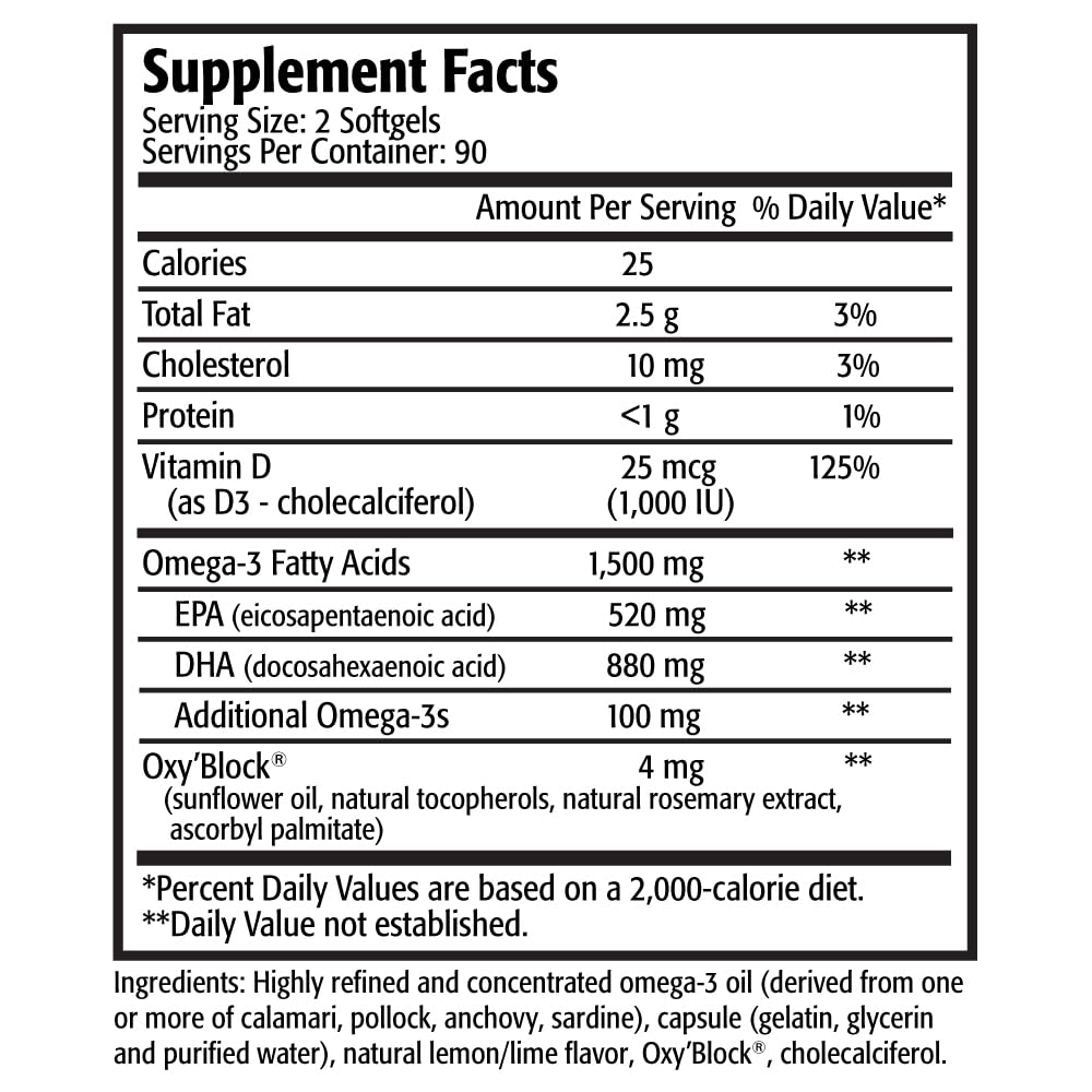 high potency Omega-3 vitamin supplement