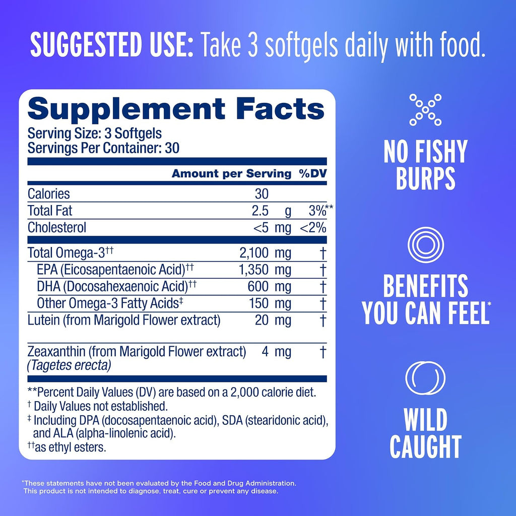 High potency Omega-3 with lutein