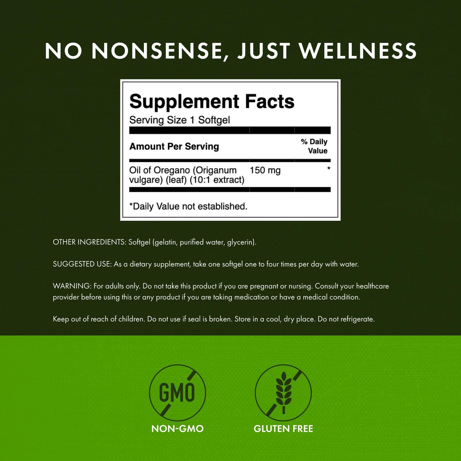 high potency oregano oil 10:1 formula