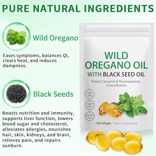 High potency oregano oil capsules