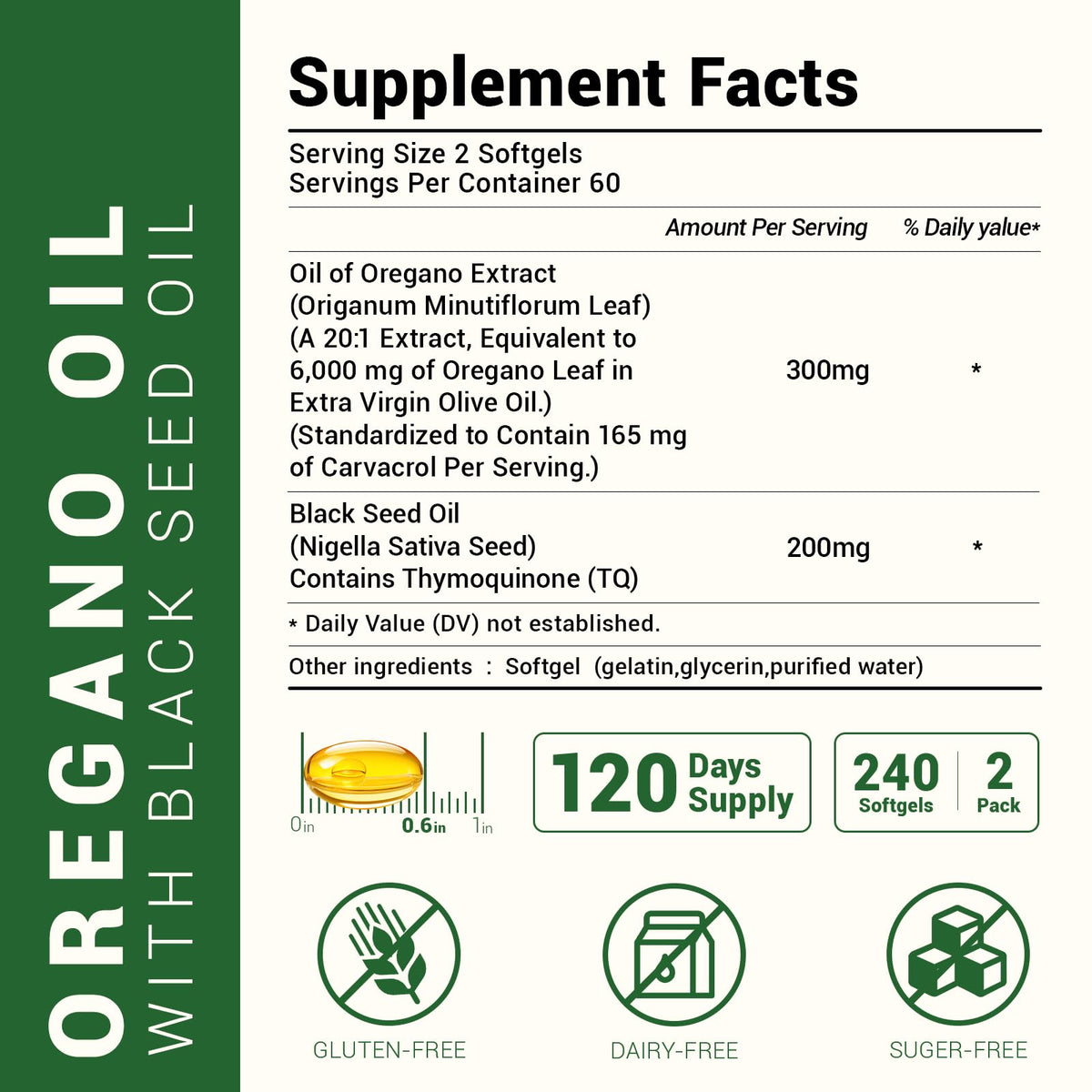 high potency oregano oil softgels