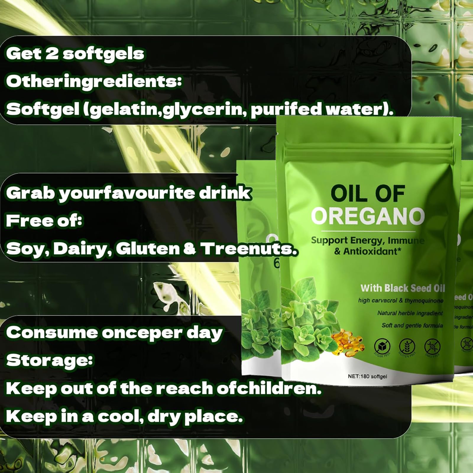 high potency oregano softgels
