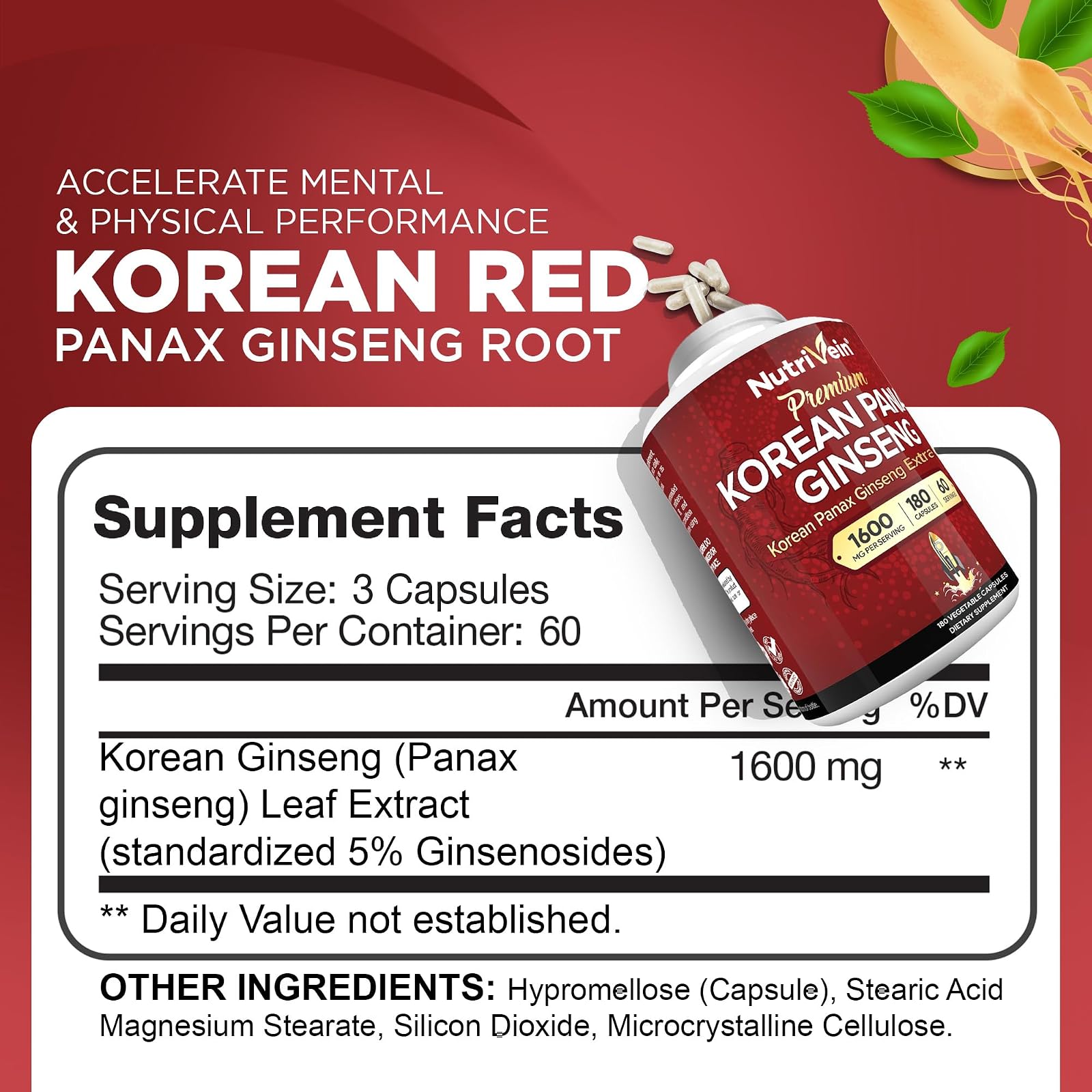 high potency panax ginseng supplement