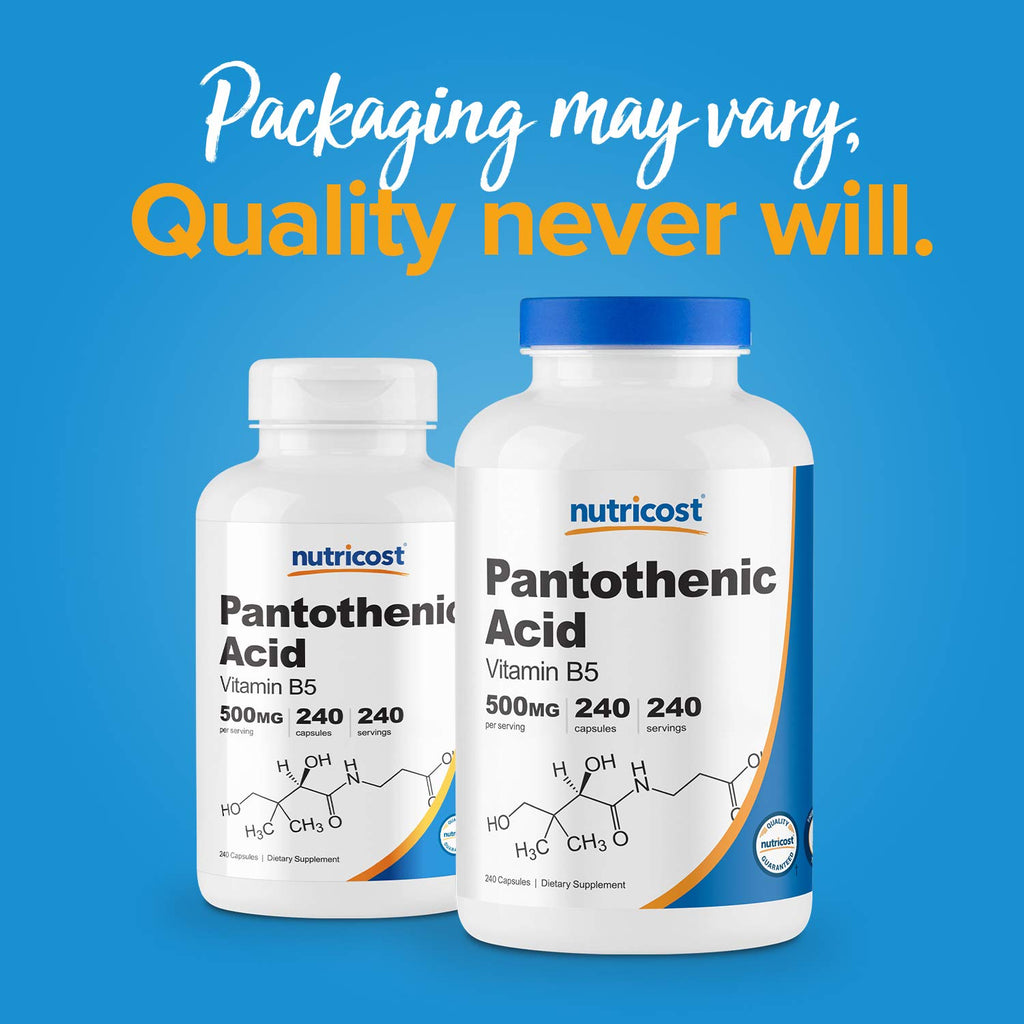 High potency Pantothenic Acid 500 mg